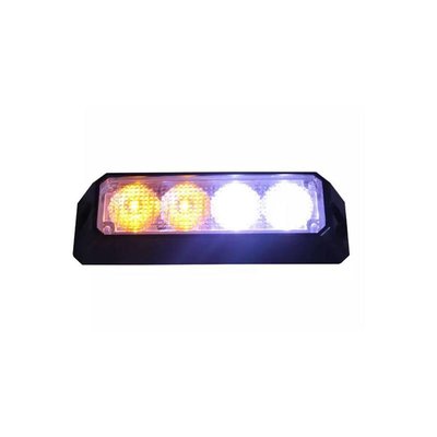 12v/24v super red 4 led policia warning light police car flashing dash light