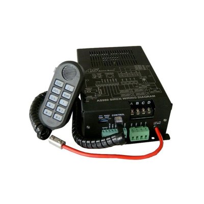 CE dual tone track 400watt amplifier roof fire truck police siren with 4 way light control