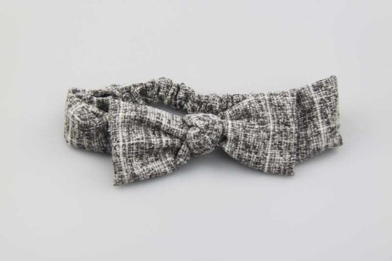 Vintage  headband with checked pattern  fashion hair accessories head wrap