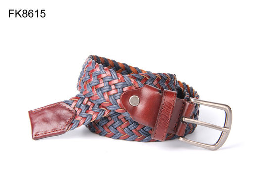 Fabric Woven Stretch Multi-Color options double face  Elastic Braided Belt for women