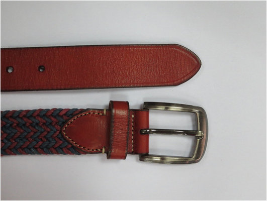 Fashion Belts For Women multi-color fabric braided double face elastic strench belt