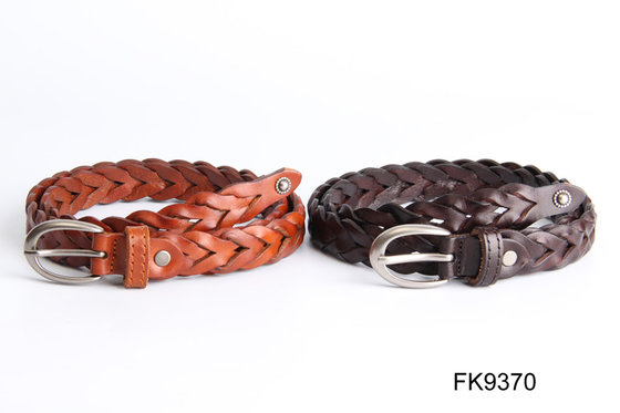 lady new fashion belt thin braided genuine pu belt for women ladies fashion belts