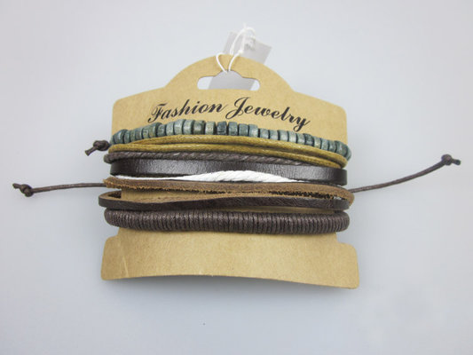 Men Leather Bracelet fashion jewelry  handmade custom infinity  leather bracelet
