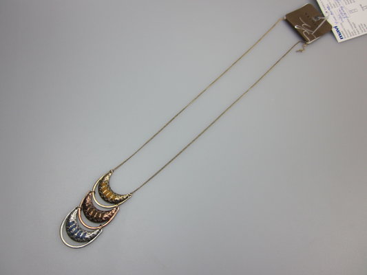 China Sourcing Agent For Fashion Moon Shape Alloy Metal Jewelry Necklace