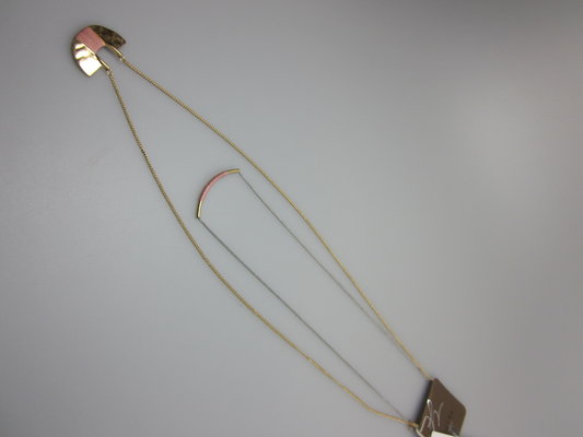 Women Fashion Jewelry Two Layer Necklace Guangzhou Sourcing Agent Alloy Metal Pendant