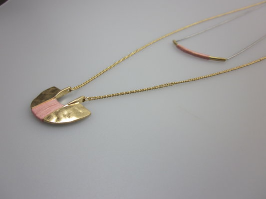 Women Fashion Jewelry Two Layer Necklace Guangzhou Sourcing Agent Alloy Metal Pendant