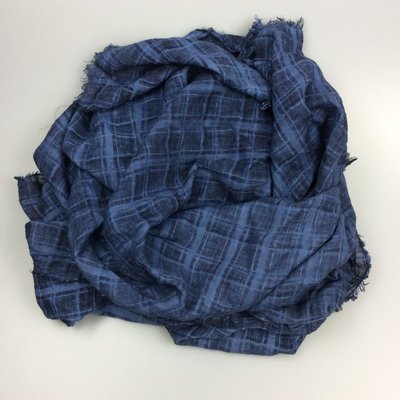 China Sourcing Services Canton Fair Buying Agent 100% Cotton Blue Scarf 130*130cm