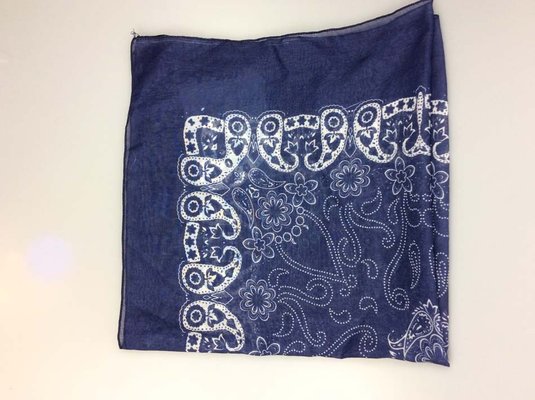 Blue Polyster Kerchief buying agent for  Apparel Accessories women fashion square scarf