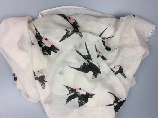 70*180cm Swallow Printing shawl cotton scarf women Scarves And Shawls