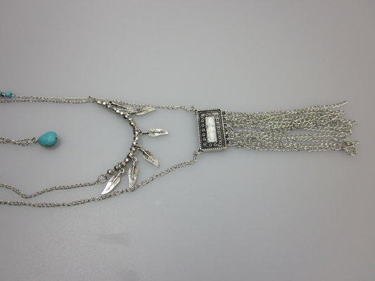 Women imitation jewelry in GuangZhou Sourcing Agent buy acient silver plated necklace