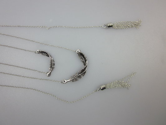 Imitation jewelry ancient silver leave necklace GuangZhou Sourcing Agent
