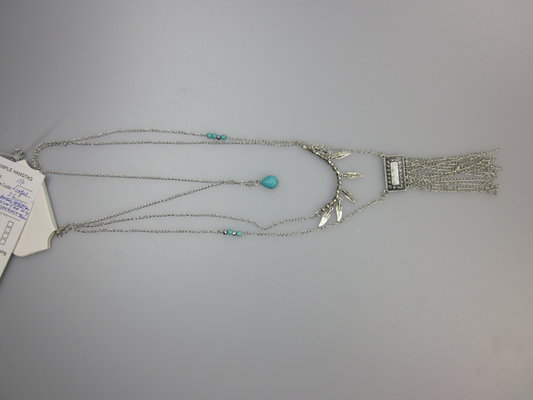 Imitation jewelry ancient silver leave necklace GuangZhou Sourcing Agent