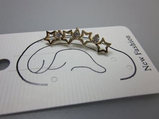 Imitation Jewelry Women Fashion plated stars earring rhinestone in Yiwu Sourcing Agent
