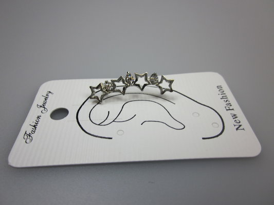 Fashion Lady silver plated stars earring rhinestone in Yiwu Sourcing Agent