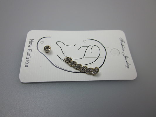Imitation jewelry Plated Rhinestone Earring China sourcing market agent