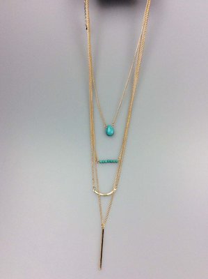 Three layer plastic beads Women Necklace In YiWu Sourcing Agent for fashion Jewelry