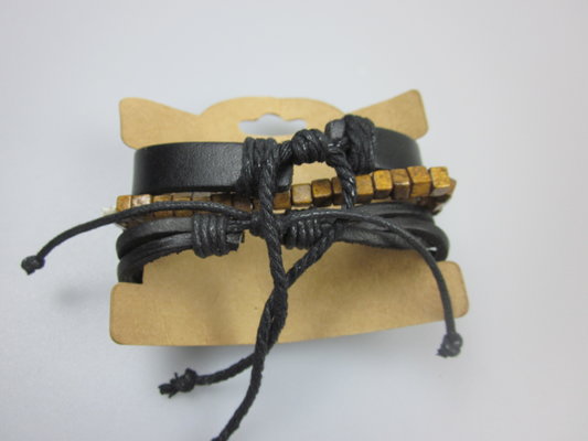 Braid Polyester Cord Leather Bracelet In YiWu Purchase Fashion Jewelry