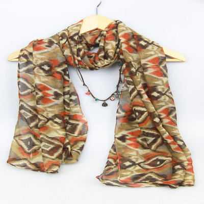 Polyester Ladies Scarf Custom Infinity Custom Winter Scarf & Printed Warm Scarf