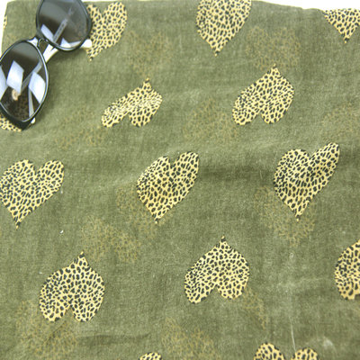 Green Soft  Scarves And Shawls european style custom printed polyester scarves