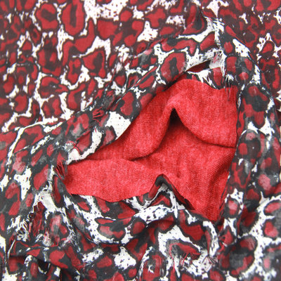 Custom Red Polyester Printing Scarf 70*180cm fashion spring  polyester cotton scarves