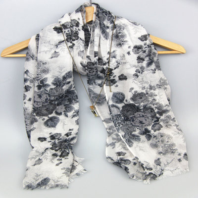 2016 Fashion Flora Scarves printing Scarves and Shawls 78*180cm 100% polyester