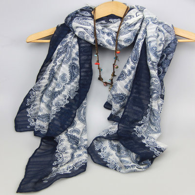 Blue Polyester Shawl China Buying Agent For Canton Fair In Guangzhou