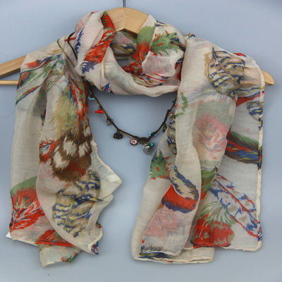 Red Printing Scarf Polyester Shawl Guangzhou Sourcing Agent Good One Step Service