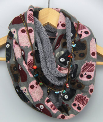 Fashion Acrylic Rose / Grey Scarf China China Sourcing Service Yiwu Export Agent