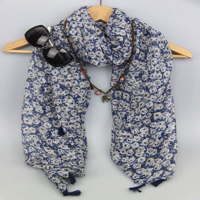 Custom Blue Printing Scarf Sourcing Agent China Yiwu Buying Agent