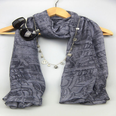 Black / Grey Fashion Scarves Buying Agents Realiable And Professional