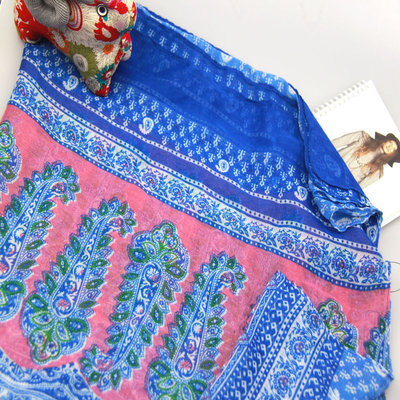 Fashion Polyester Blue Scarves Buying Agents China Sourcing Agency