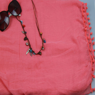51×180cm Polyester Red Shawl Scarves Buying Agents Yiwu Market Agent