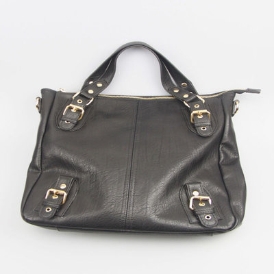 Black pu Bag washed casual handbag leisure bag  Export Buying Agent bags Sourcing Agent