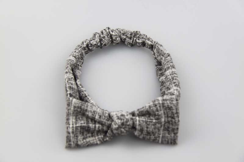 Vintage  headband with checked pattern  fashion hair accessories head wrap