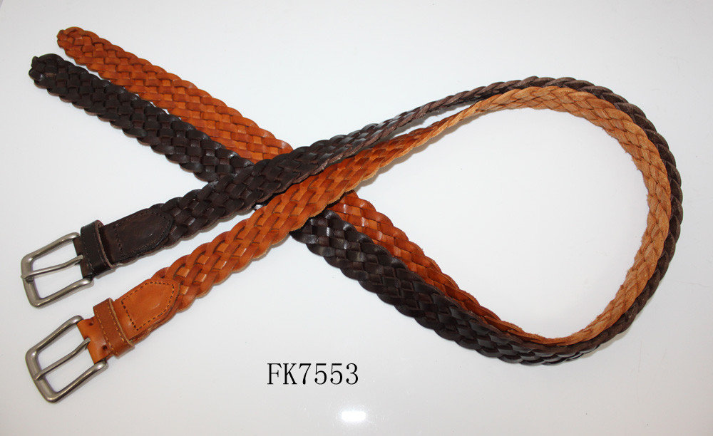 Women Braid Waist Belt Ladies Fashion Belts 100% leather belt