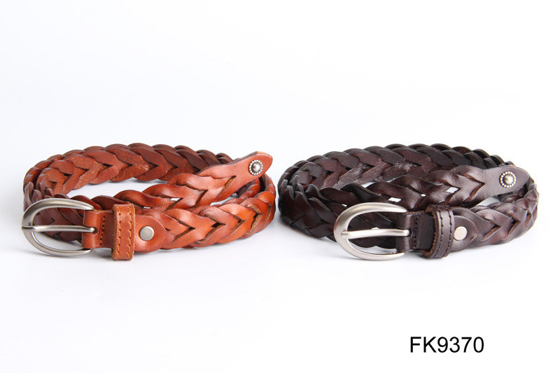 lady new fashion belt thin braided genuine pu belt for women ladies fashion belts