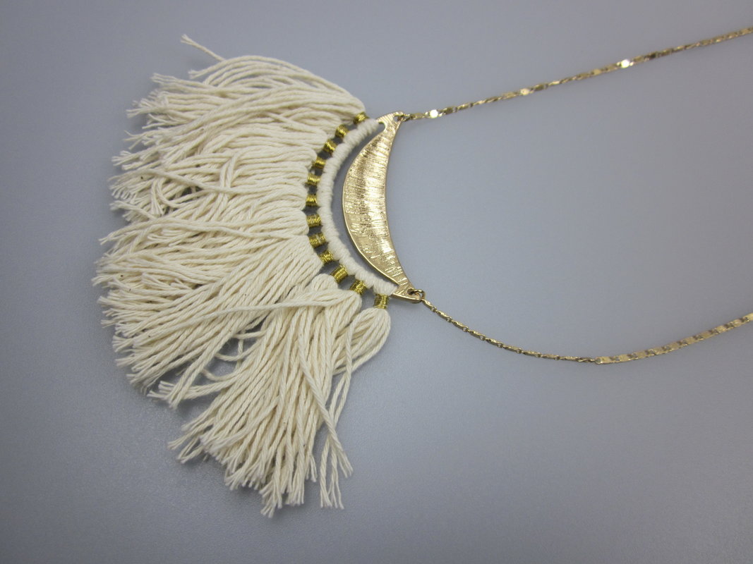 Yiwu Buying Agent China Sourcing Service Jewelry Polyetser Yarn Pendant Necklace