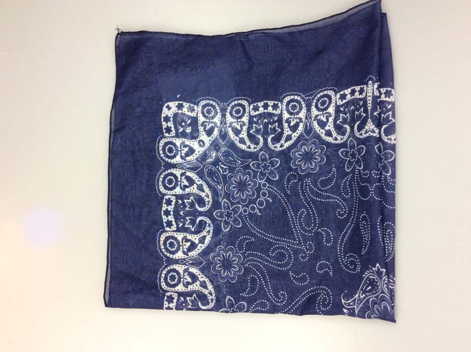 Blue Polyster Kerchief buying agent for  Apparel Accessories women fashion square scarf
