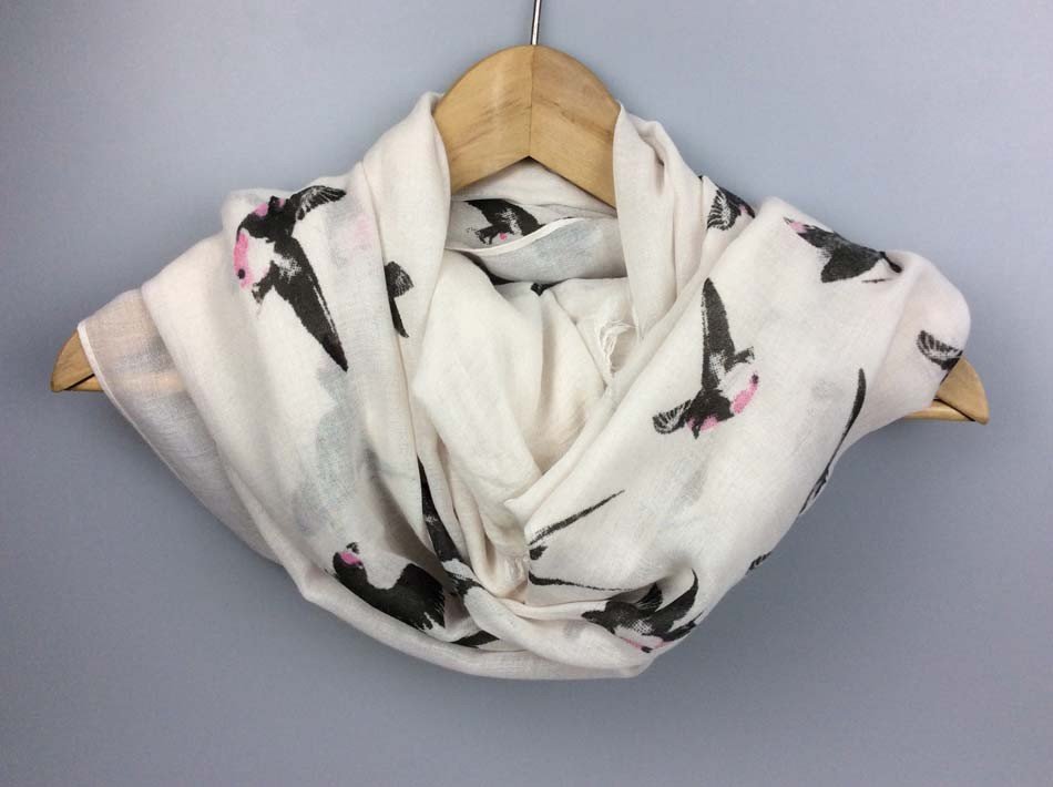 70*180cm Swallow Printing shawl cotton scarf women Scarves And Shawls
