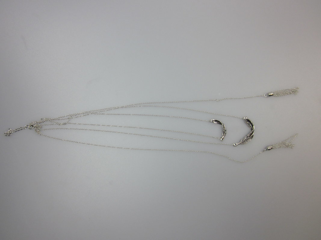 Imitation jewelry ancient silver leave necklace GuangZhou Sourcing Agent