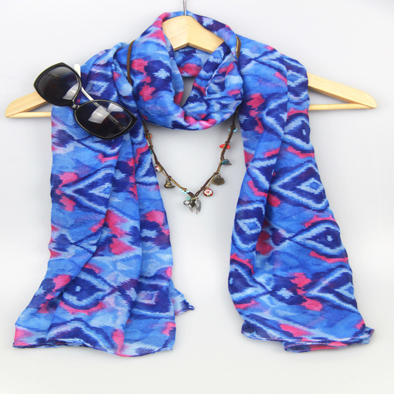70*180cm Fashion Scarves And Shawls Korea ladies scarf chiffon  fashion long print women winter scarf