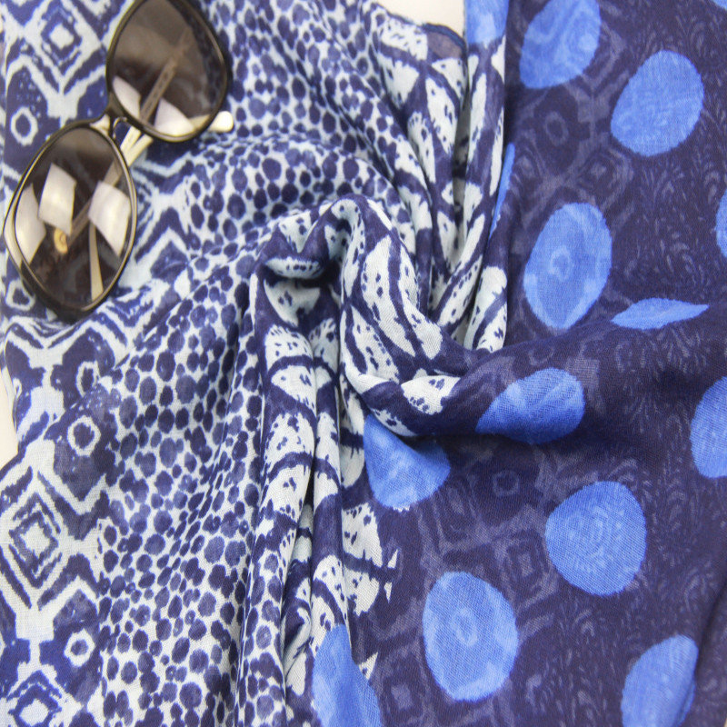 100% Polyester Shawl Fashion Scarf 90*180cm  fashion polyester tassel scarf