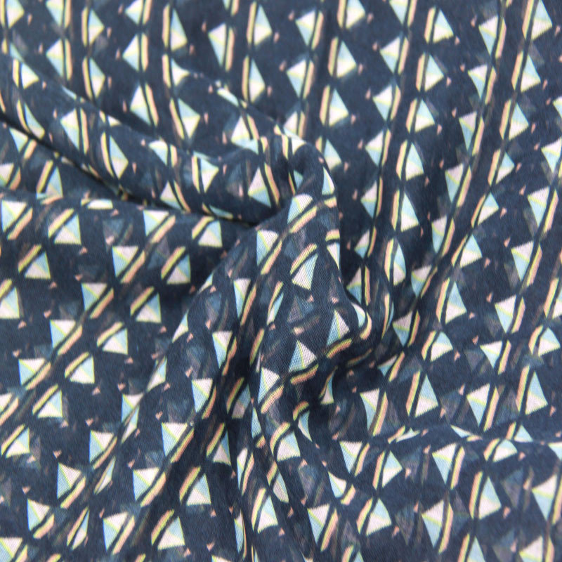 Blue Printing Scarf Agent 100% Polyester 86×180cm Export Buying Agent