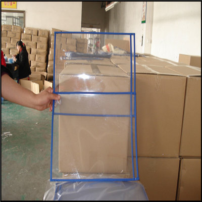 Transparent pvc ticket/file holder without zip, PVC file bag, plastic document bags A4 paper