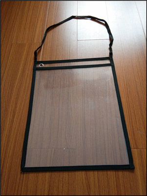 Transparent pvc ticket/file holder without zip, PVC file bag, plastic document bags A4 paper