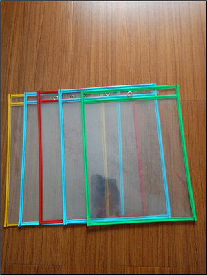 Transparent pvc ticket/file holder without zip, PVC file bag, plastic document bags A4 paper