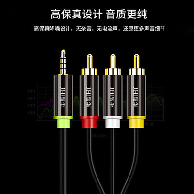 3.5mm to 3RCA Audio Cable Adapter AV Cable for TV /Speaker 3.5MM Male Jack to AV Converter