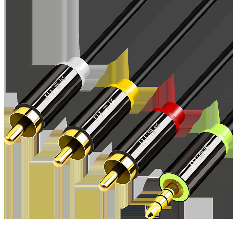 3.5mm to 3RCA Audio Cable Adapter AV Cable for TV /Speaker 3.5MM Male Jack to AV Converter
