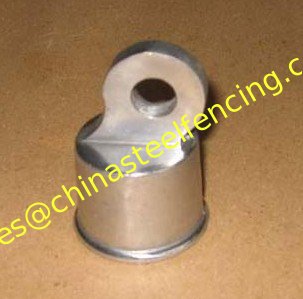 Pressed Steel Rail End for Chain Link Fencing