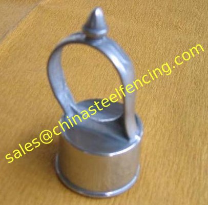 Pressed Steel Rail End for Chain Link Fencing